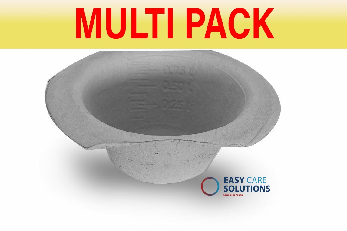 Disposable Pulp General Purpose Vomit Bowl Sick Urine - 1 Litre - Qty ...