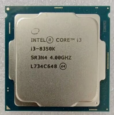 Intel Core i3-8350K Processor (4.00 GHz, Quad-Core, LGA 1151) - SR3N4 ...