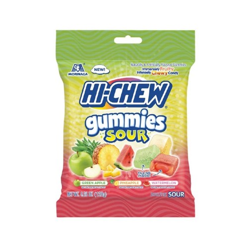 HI-CHEW Gummies Sour Mix - Green Apple, Pineapple, Watermelon - Soft ...