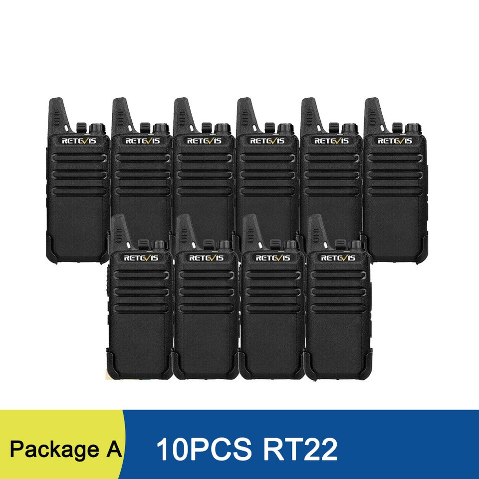 Long Range Walkie Talkies Retevis RT22 Two Way Radios Vox For Hospital ...