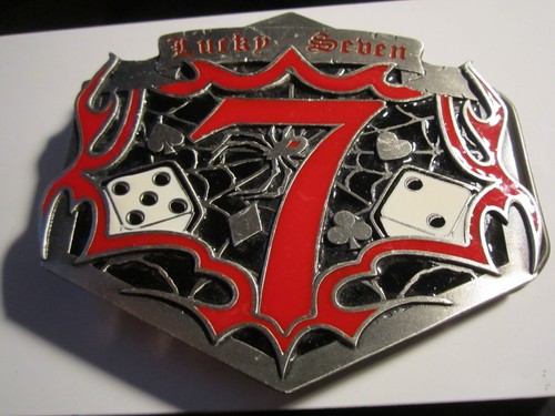 LUCKY SEVEN DICE THEME BELT BUCKLE - GW-15 | eBay