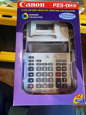 Canon P23-DH III Printing Calculator And Power Adaptor 38569108738| eBay