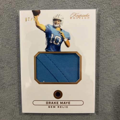 2022 Keepsake Edition Drake Maye Gem Relic 87/99 | eBay