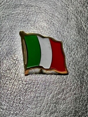Italian Waving Flag Tie Pin, Lapel Pin, Coat Pin, Sweater Pin or Hat ...