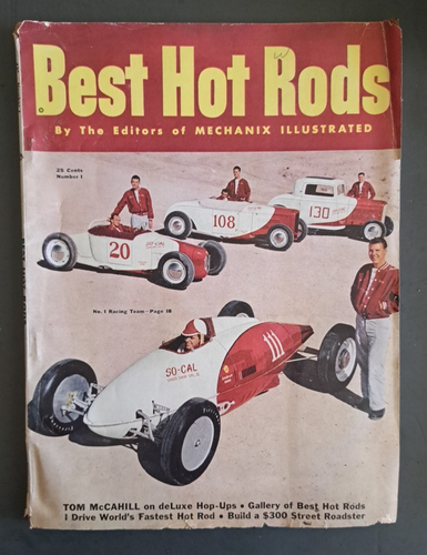 BEST HOT RODS MAGAZINE-1952-MECHANIX ILLUSTRATED-TOM McCAHILL-DELUXE ...