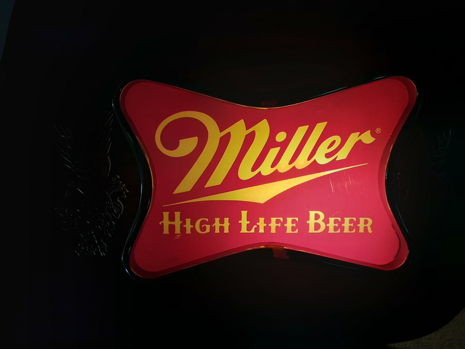 VINTAGE LIGHT UP BEER SIGN MILLER HIGH LIFE | eBay