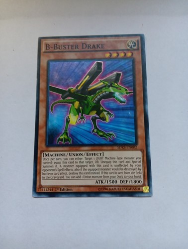 YuGiOh - B-Buster Drake - SDKS-EN002 - Super Rare Holo - LP Ist Edition ...