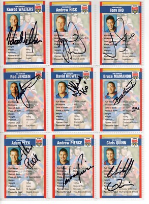 🔥 1998 ADELAIDE RAMS CLIPSAL SIGNED CARD SET X 19 CARDS 🔥 | eBay Australia