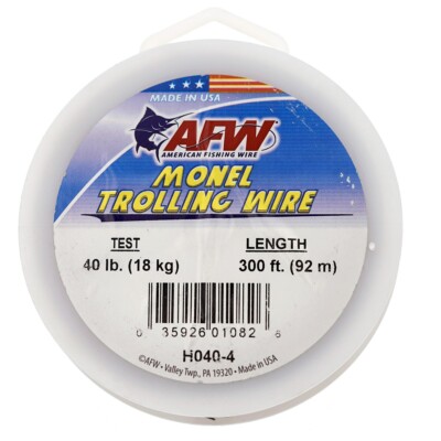 AFW Monel Trolling Wire 0.630 mm | 91.5 m | Soft Nickel-Copper Trolling ...