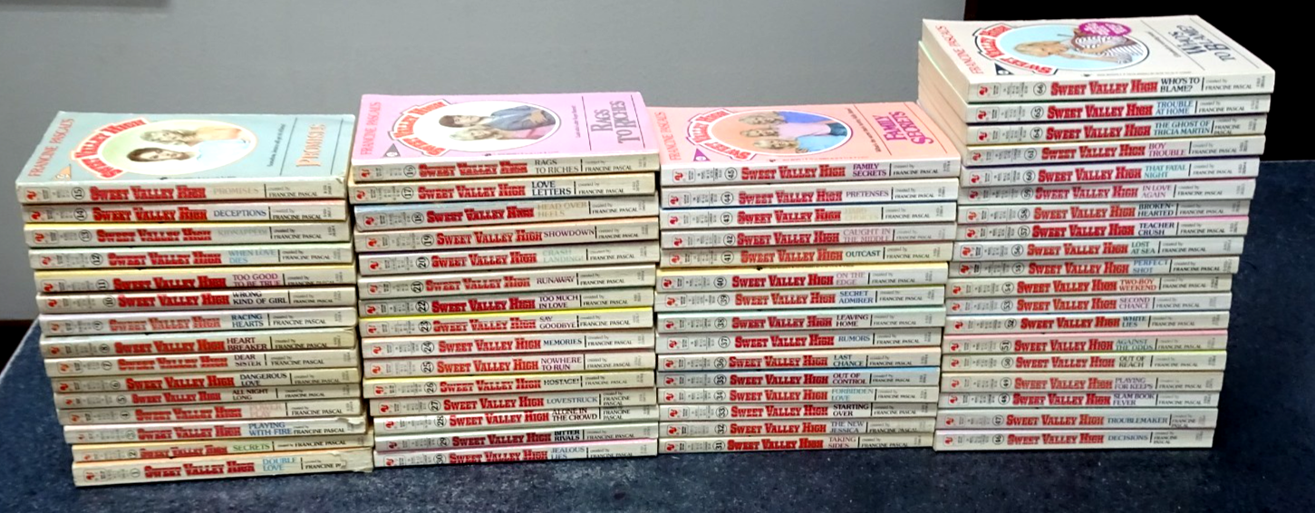 1980s Sweet Valley High Francine Pascal Books 1 thu 60 + 4 Paperbacks ...