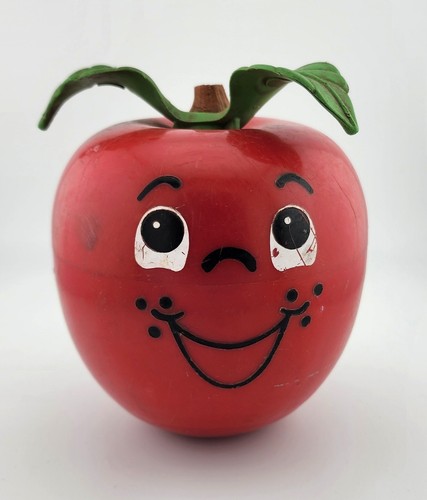 Vintage FP 1970s Fisher Price "Happy Apple" Classic Chiming Infant ...