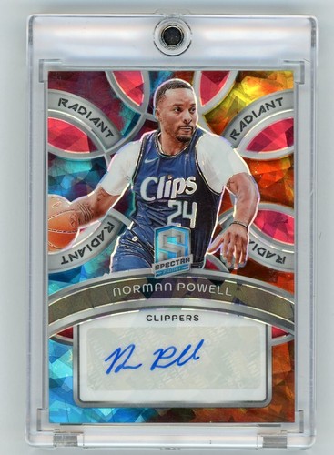 2023-24 Panini Spectra - Radiant Signatures Norman Powell #RS-5 Astral ...
