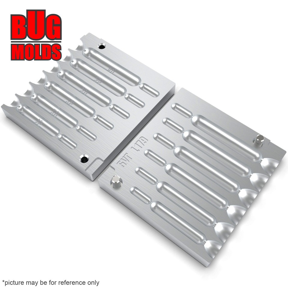 FishingSinkerMold AluminiumFishingMold Lure making Lead Molds Drop Shot ...