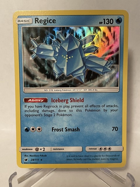 Pokémon TCG Regice Crimson Invasion 28/111 Holo Holo Rare for sale ...