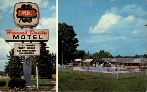 Nashua New Hampshire NH Hannah Dustin Hotel Swimming Pool c1950s-60s ...