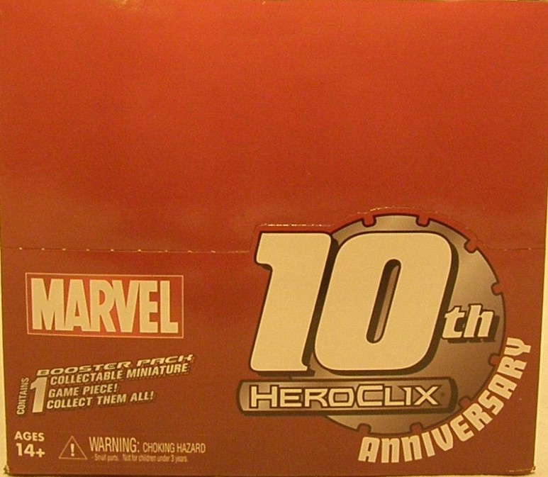 HeroClix sealed Display Box ~ 10th ANNIVERSARY MARVEL ~ 24 ct Booster ...