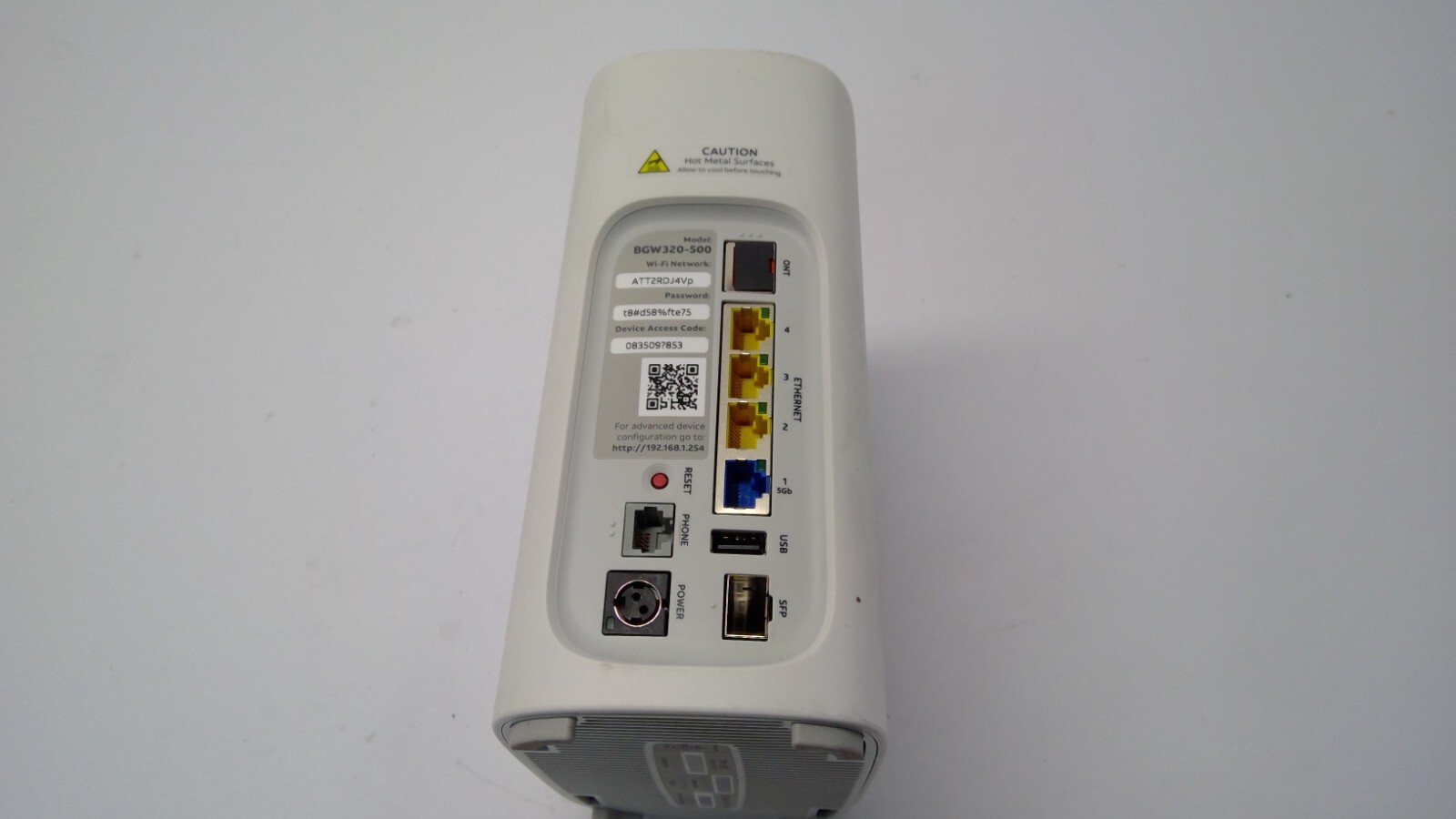 AT&T Broadband Gateway BGW320-500 - WiFi Modem Router No Power Supply ...