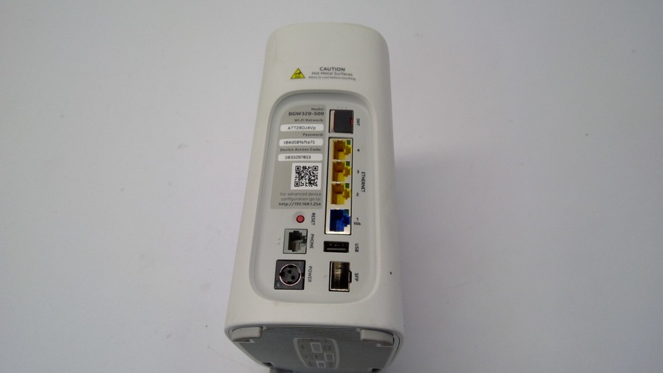 AT&T Broadband Gateway BGW320-500 - WiFi Modem Router No Power Supply ...
