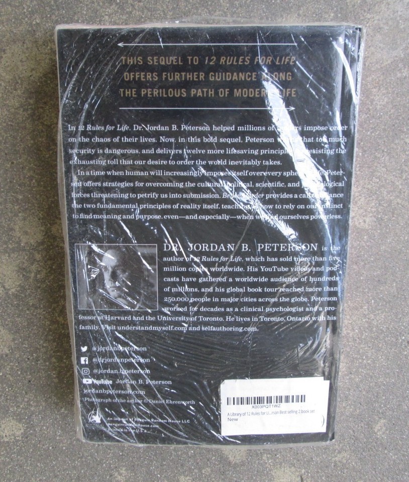 Jordan B. Peterson - Beyond Order + 12 Rules for Life Paperback New ...