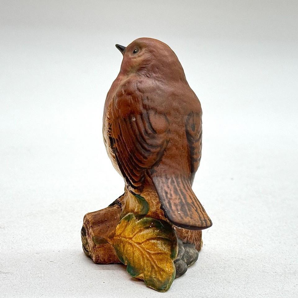VINTAGE BESWICK ENGLAND ROBIN BIRD FIGURINE 980 HAND PAINTED CERAMIC ...