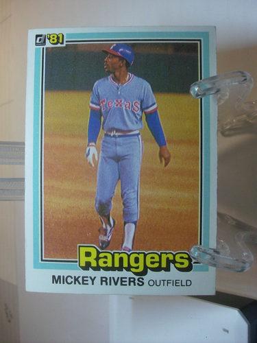 1981 Donruss Baseball Card #496 - Mickey Rivers - Texas Rangers (98478 ...
