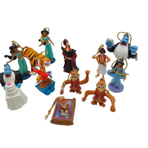 Disney ALADDIN Action Figures Toys Rajah Genie Jafar Jasmine Iago Abu ...