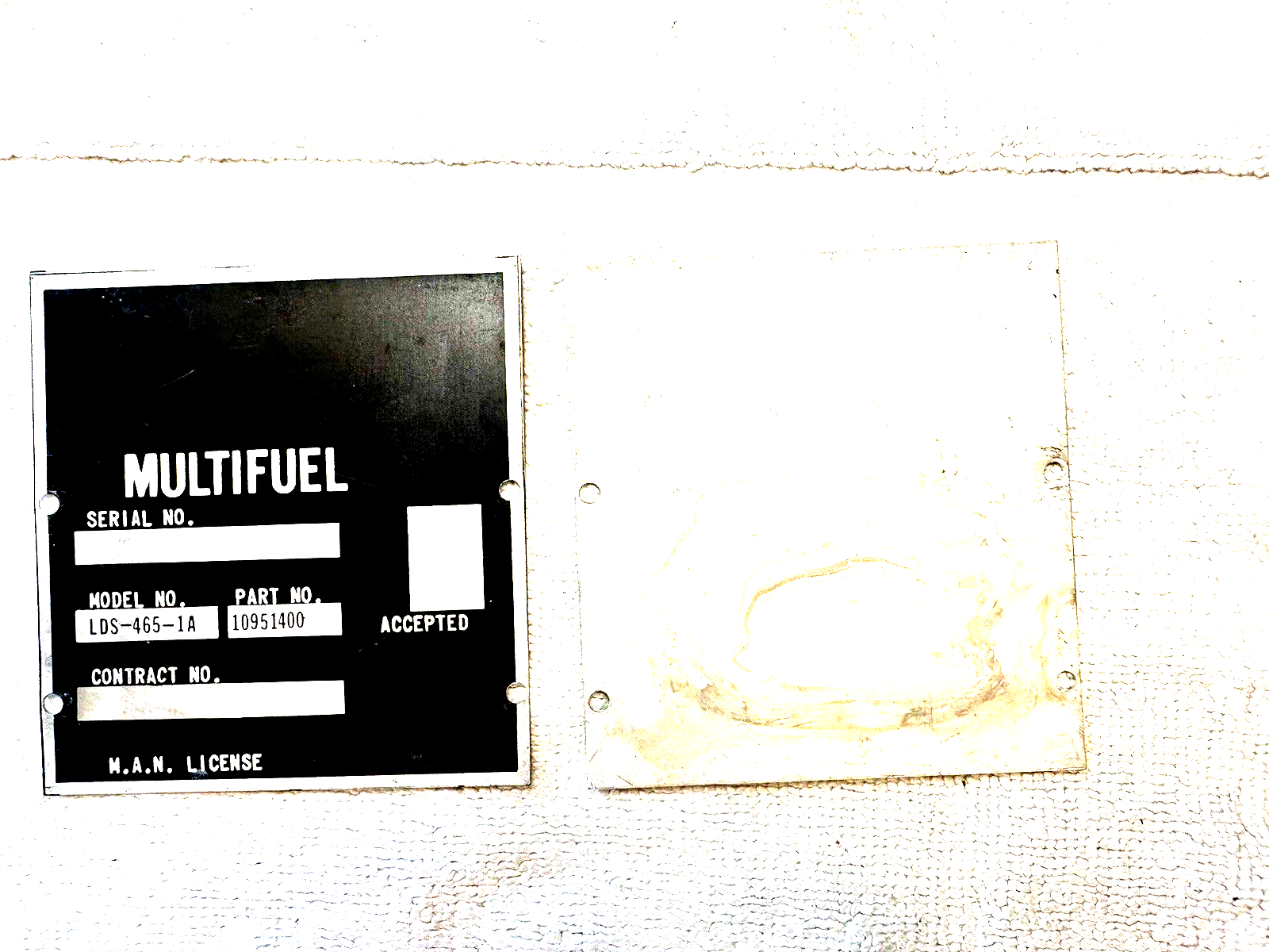 MILITARY MULTIFUEL ENGINE LDS-465-1A OVERHAUL DATA PLATE | eBay