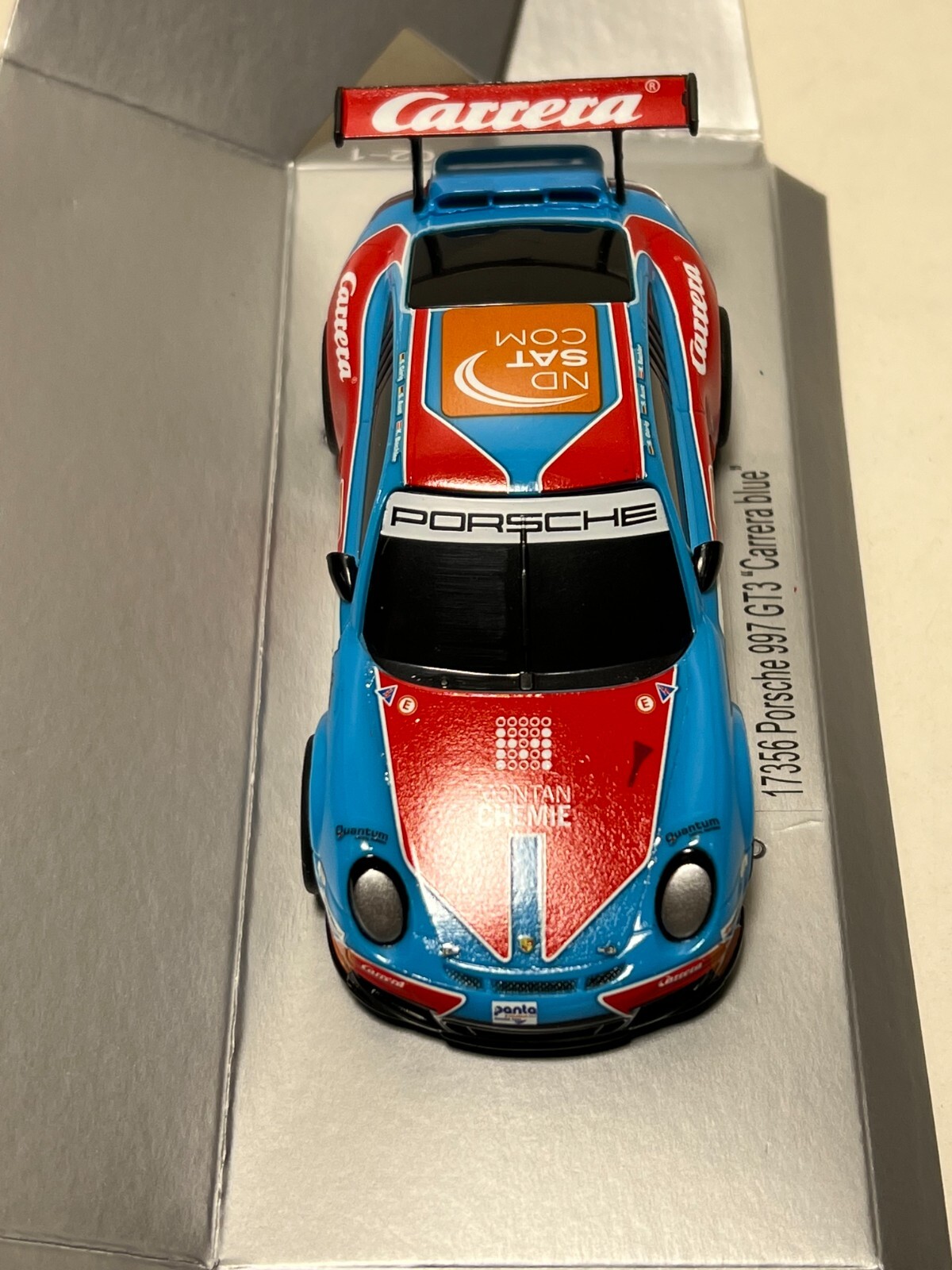 Porsche GT3 Carrara Blue, #93 Pullback Auto mit Rückziehmotor Pull ...