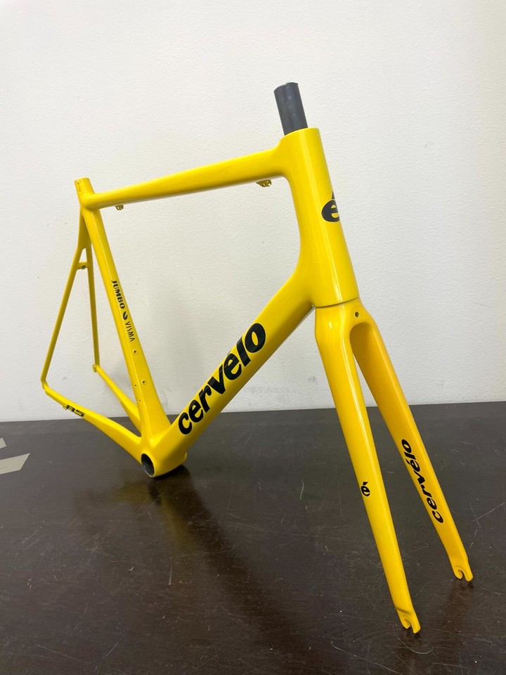 Cervelo R3 58cm Carbon Fiber Rim Brake Road Bike Frame Set Fork, Visma ...