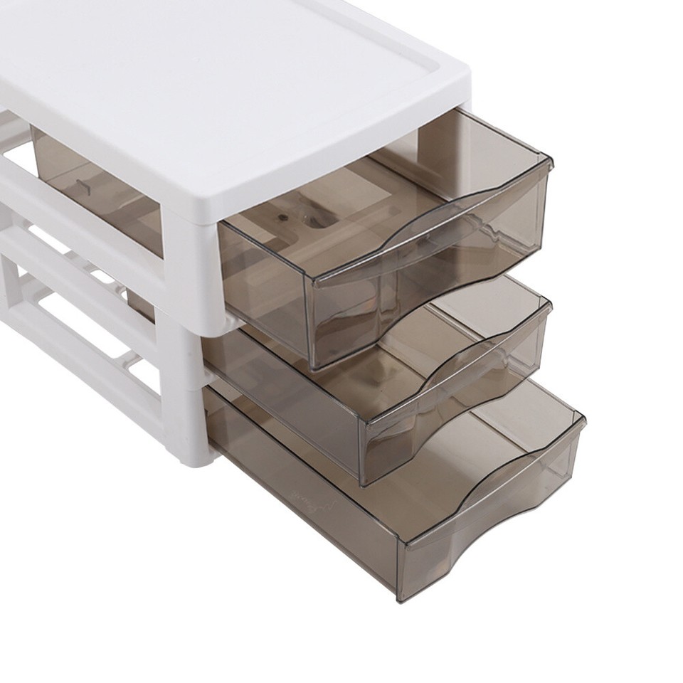 4/5/6 Drawer Desktop Sorting Storage Desk Organizer Home Table Draw ...