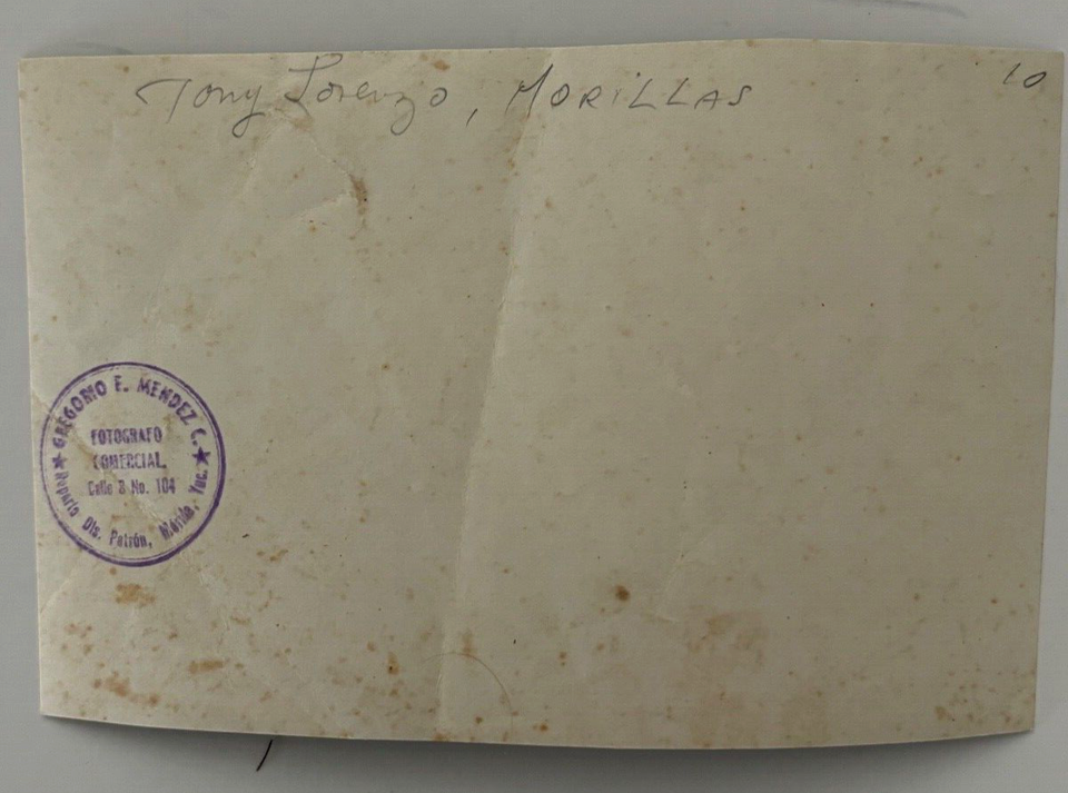 1940's-50's Antonio Lorenzo Cuban Baseball Pitcher, Gregorio Mendez ...