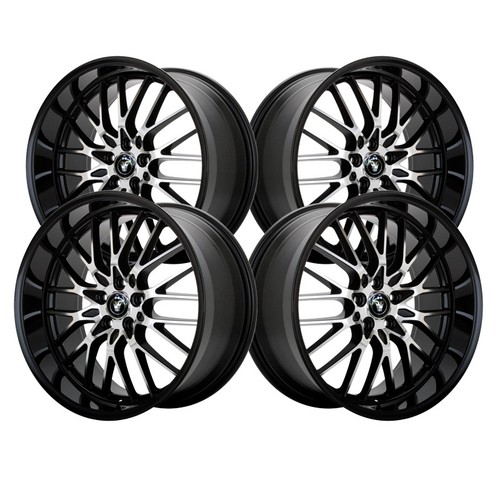(1) Konig 16MB Lace 16X7 4X100/4X108 73.00 Hub +40 Offset Black Wheel ...