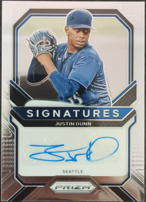 2021 Justin Dunn Panini Prizm Signatures Autograph #SIG-JD-MT | eBay