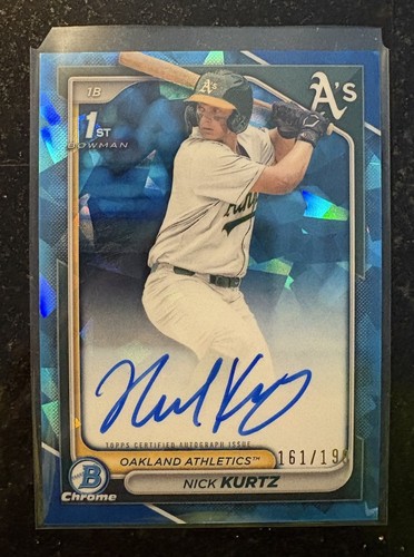 2024 Bowman Draft Sapphire Nick Kurtz 1st Bowman Auto /199 | eBay