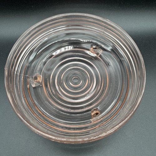 Vintage Anchor Hocking Pink Depression Glass Manhattan Footed Open ...