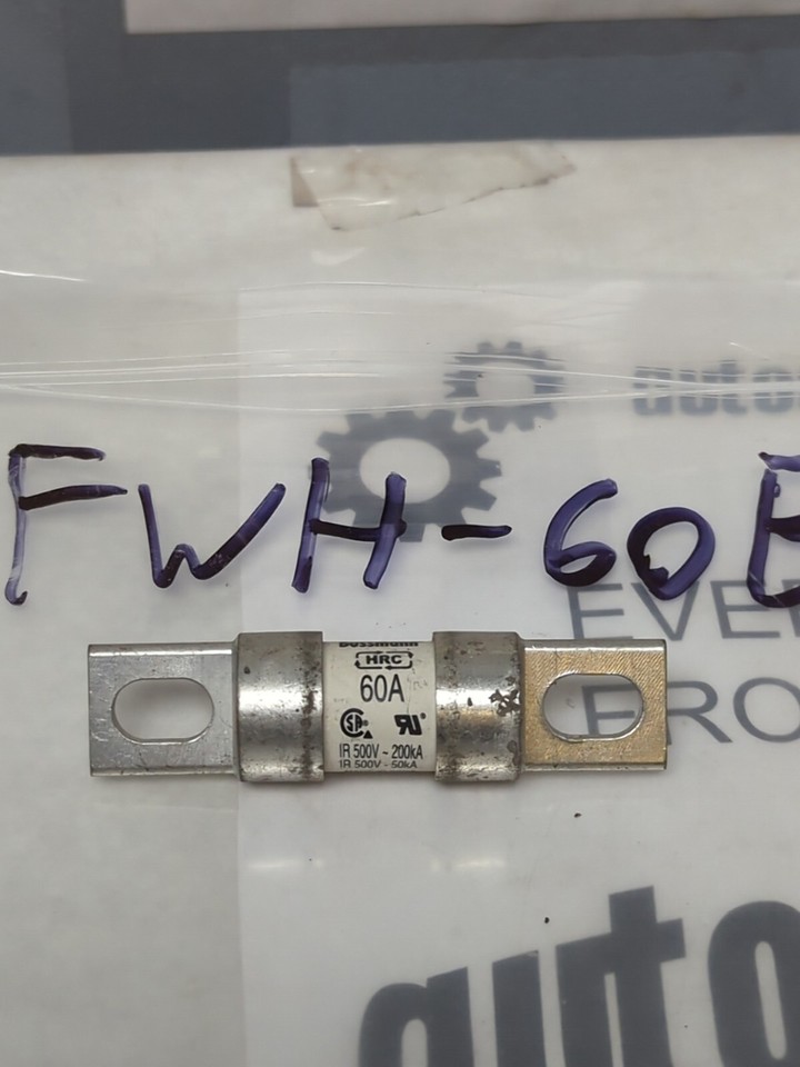 COOPER BUSSMANN,FWH-60B,BUSSMANN 60 AMP FUSE NOS | eBay