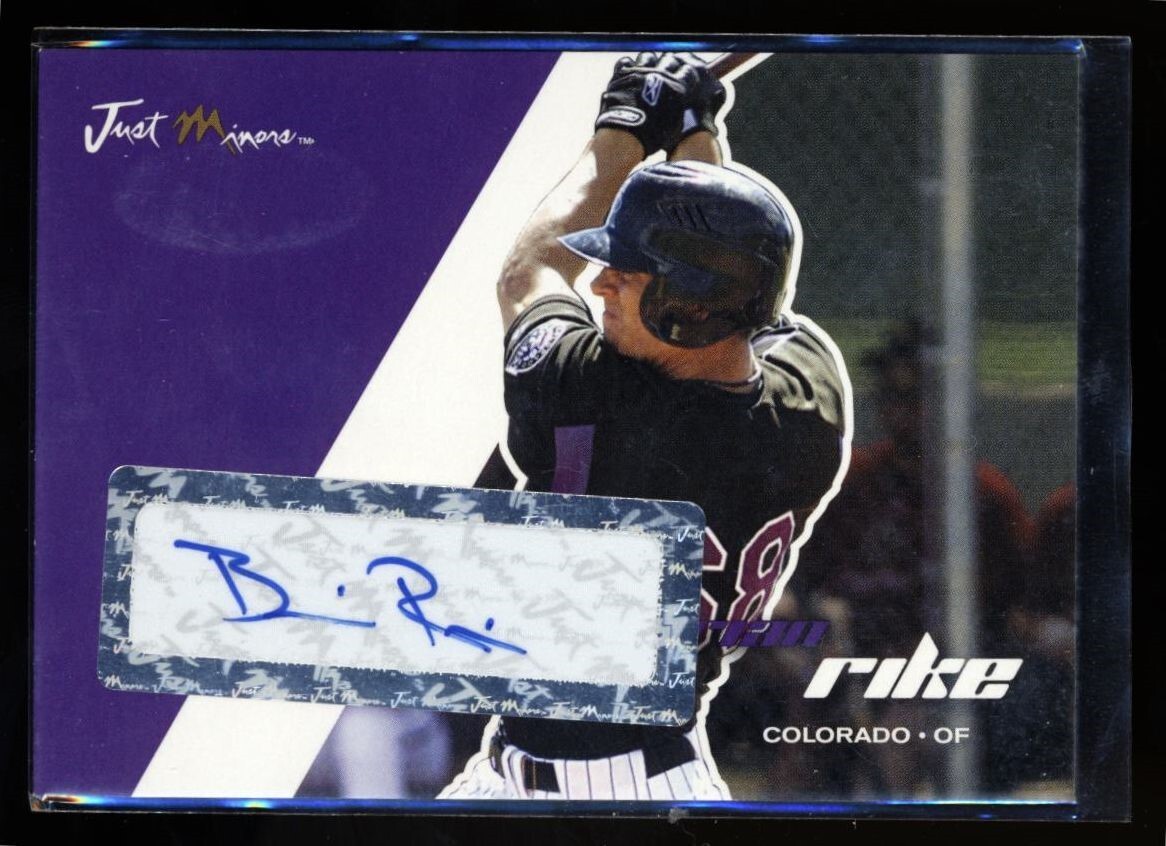 2008 JUST MINORS AUTO BRIAN RIKE ROCKIES | eBay