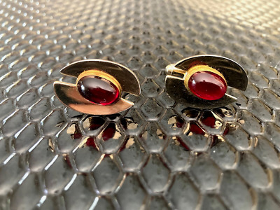 Vintage Anson Red Lucinite cufflinks | eBay