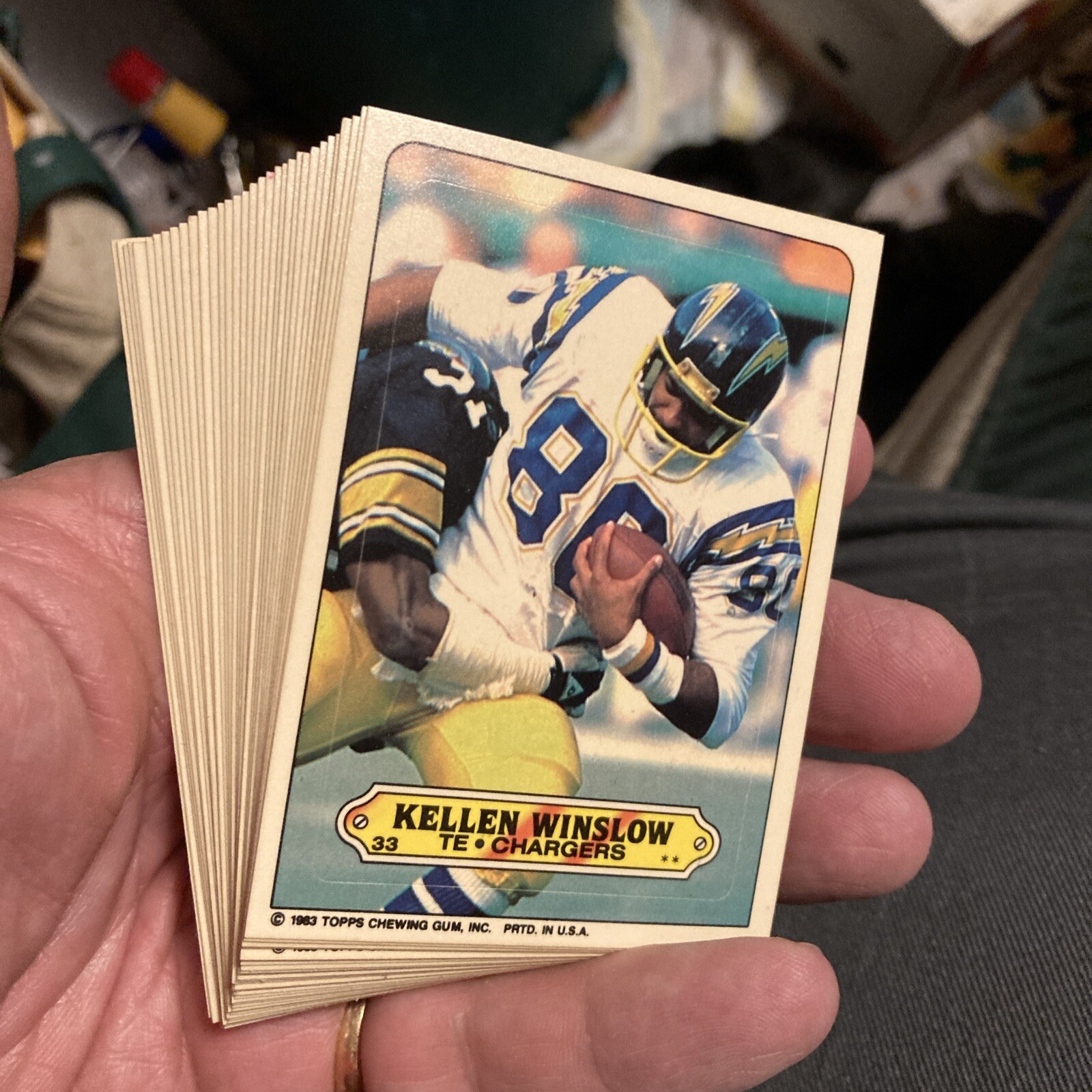 1983 TOPPS FOOTBALL STICKER INSERT Complete SET (1-33) | eBay