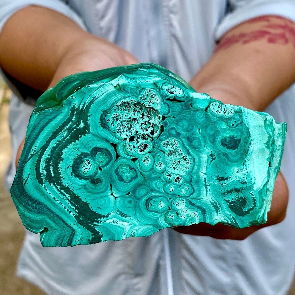 474G Natural Malachite Flake Quartz Crystal Luster Mineral Samples ...