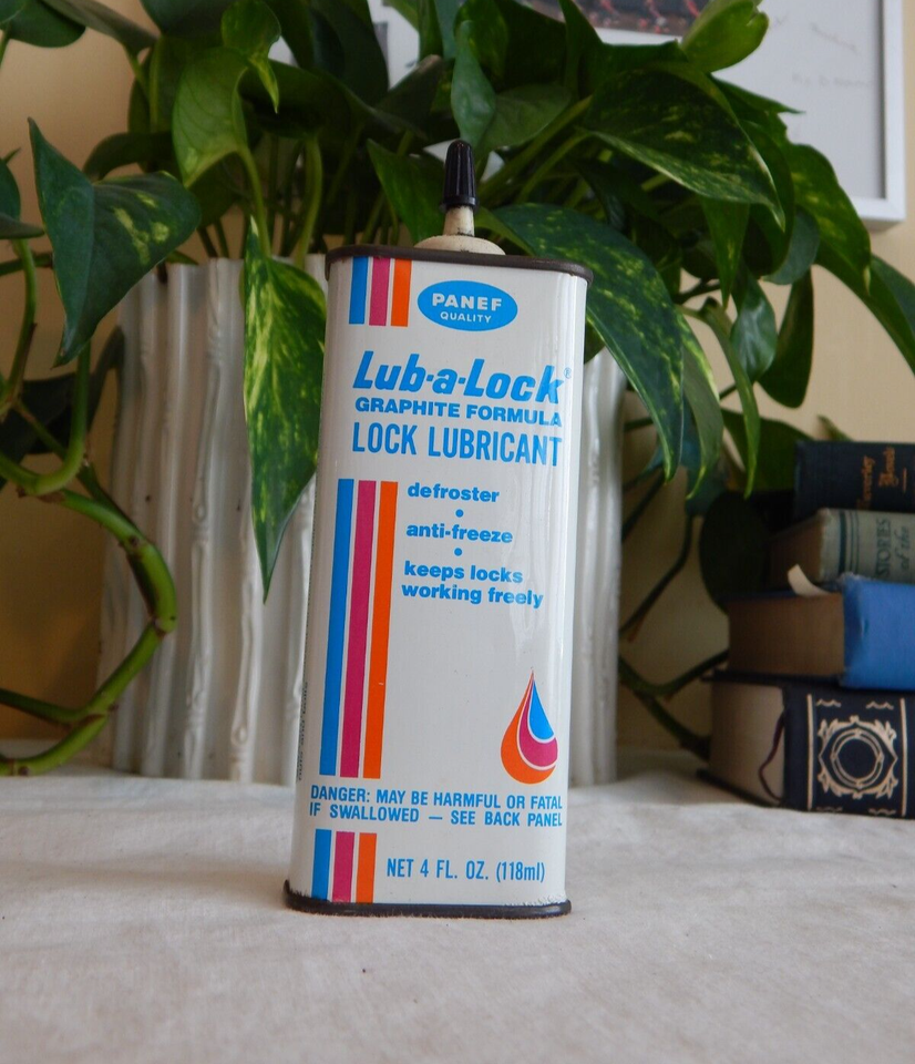 VTG Panef Tin Lub-a-Lock Lubricant 4oz Oiler Defroster Anti Freeze ...