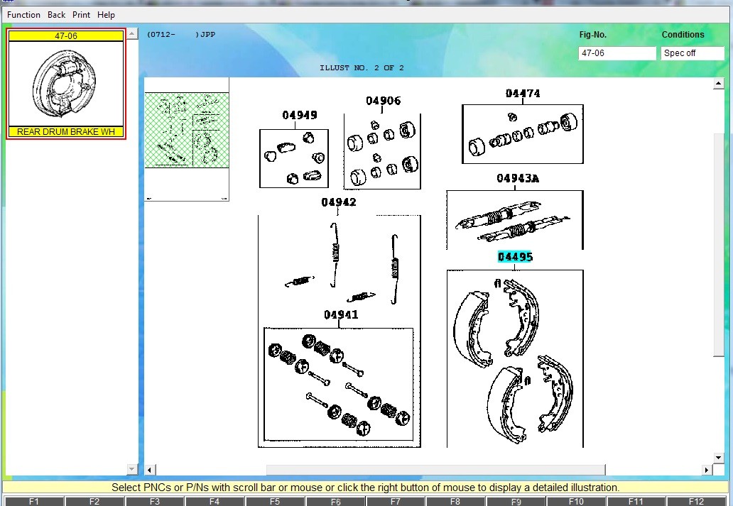 Genuine Toyota Prius Yaris Rear Brake Shoes Set Drum Brakes 04495-52140 ...