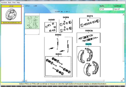 Genuine Toyota Scion Rear Brake Shoes Set Prius XD Corolla 04495-52121 ...