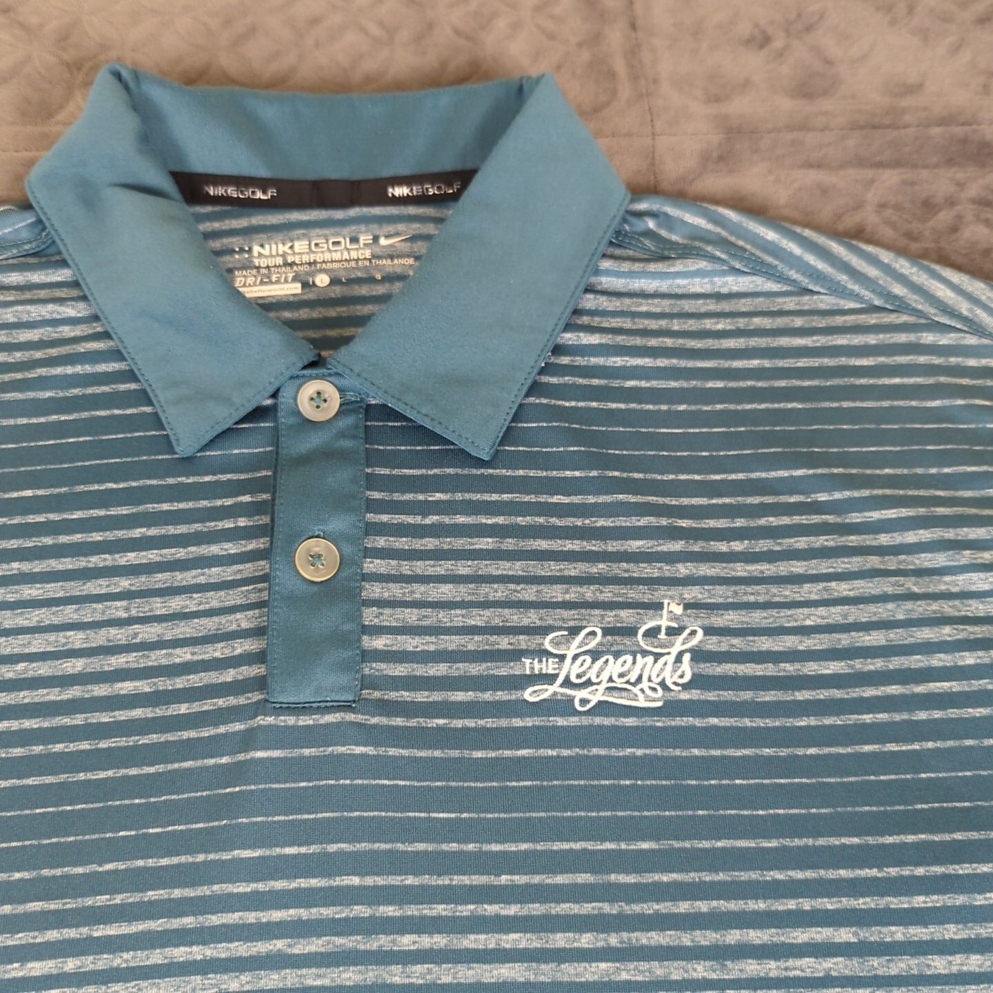 The Legends Polo Shirt Nike Golf Tour Performance Gre… - Gem