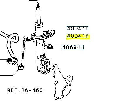 Genuine Mitsubishi 4060A174 Strut Front Susp RH OEM | eBay