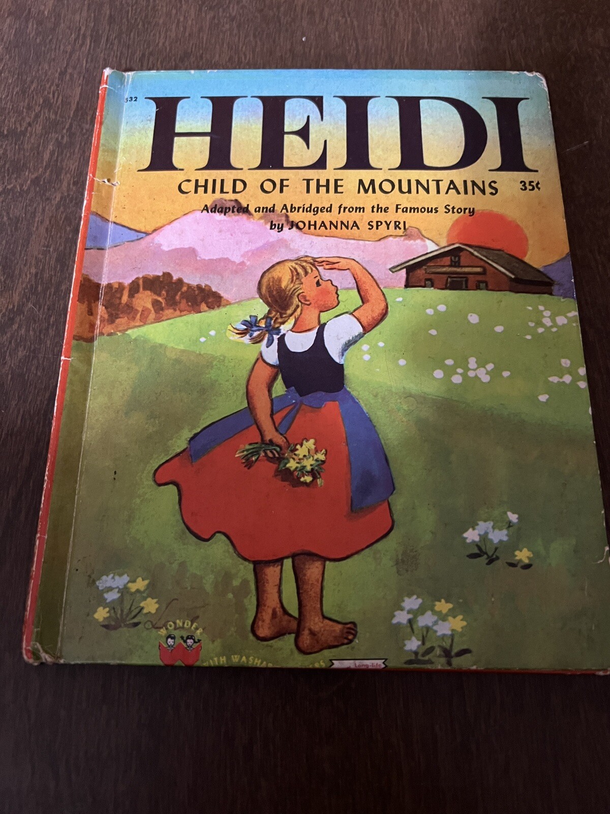 1950 Heidi Child Of The Mountains, Wonder Books By Johanna Spyri ...