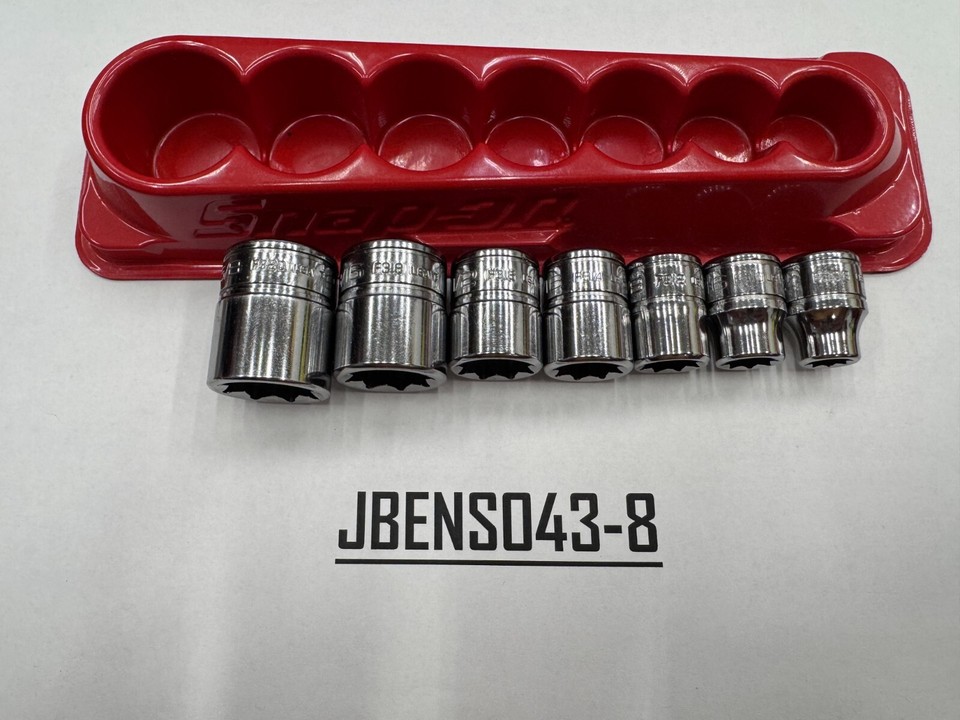 Snap-on Tools USA NEW 7pc 3/8" Drive SAE 8pt Double Square Socket Set ...