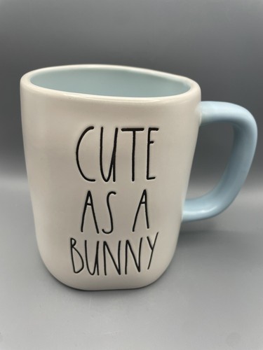 RAE DUNN CUTE AS A BUNNY Mug With Blue Inside AND Handle | eBay