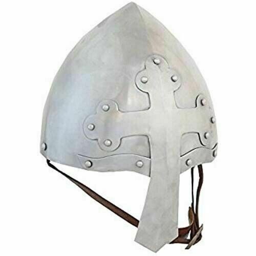 Norman Viking Saxon Nasal Helmet Medieval Reenactment Costume Armor ...