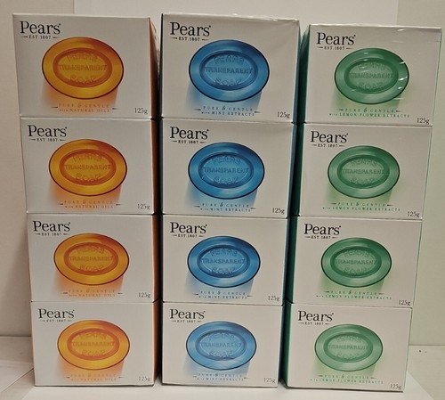 PEARS SOAP BLUE -GREEN-ORANGE ORIGINAL 125G X 6 BARS OR 12 BARS | eBay UK